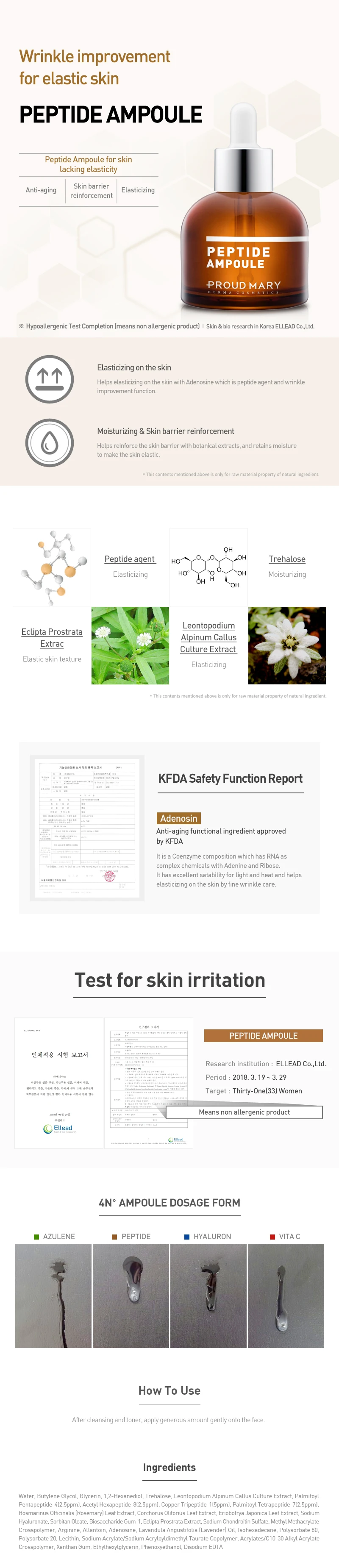 Korean Functional Glass Packed Ampoule Skin Care 50ml 4 Different Types ...