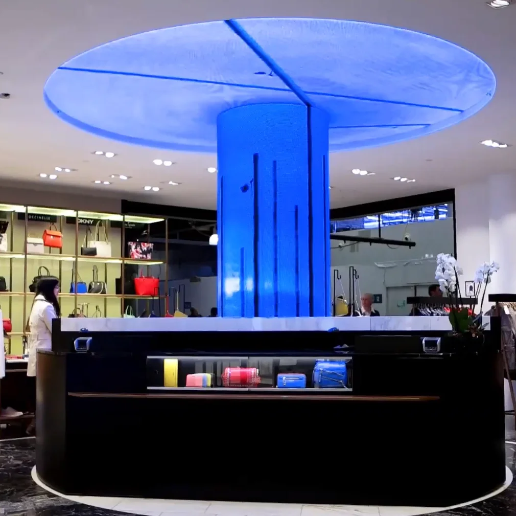 Big Circle Led Screen Hanging Round Flexible Display P2.5 P3 Flexible ...