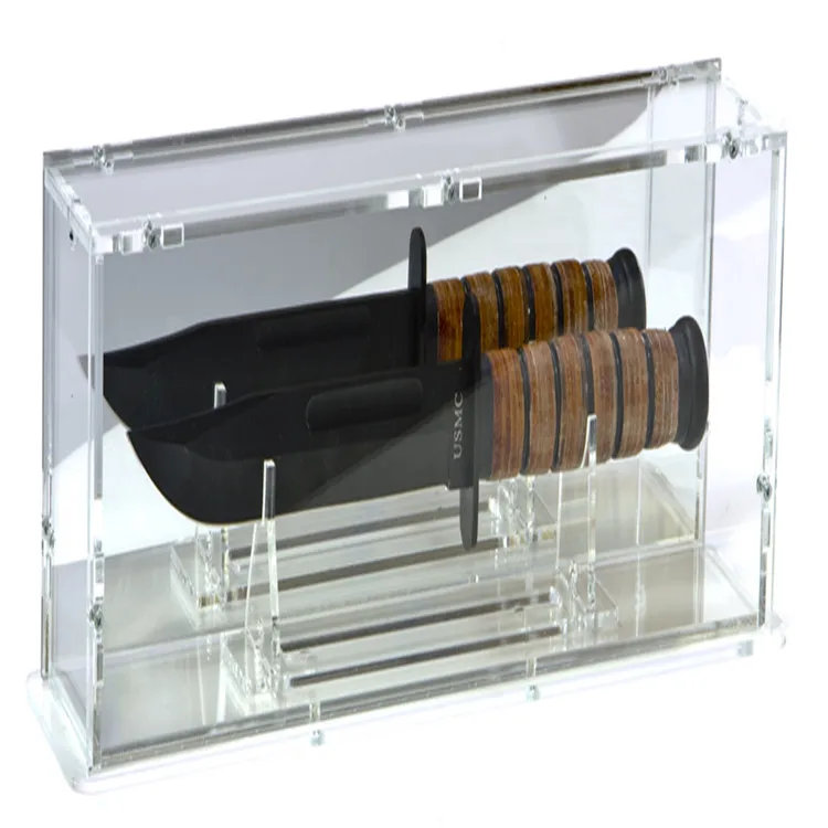 Promotion Counter Clear Acrylic Sword Display Case With Mirror - Buy ...