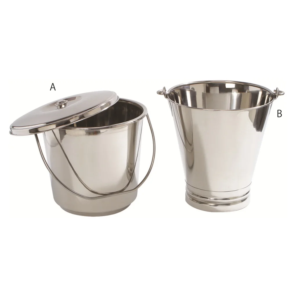Stainless Steel Graduated Buckets - Precision & Durability