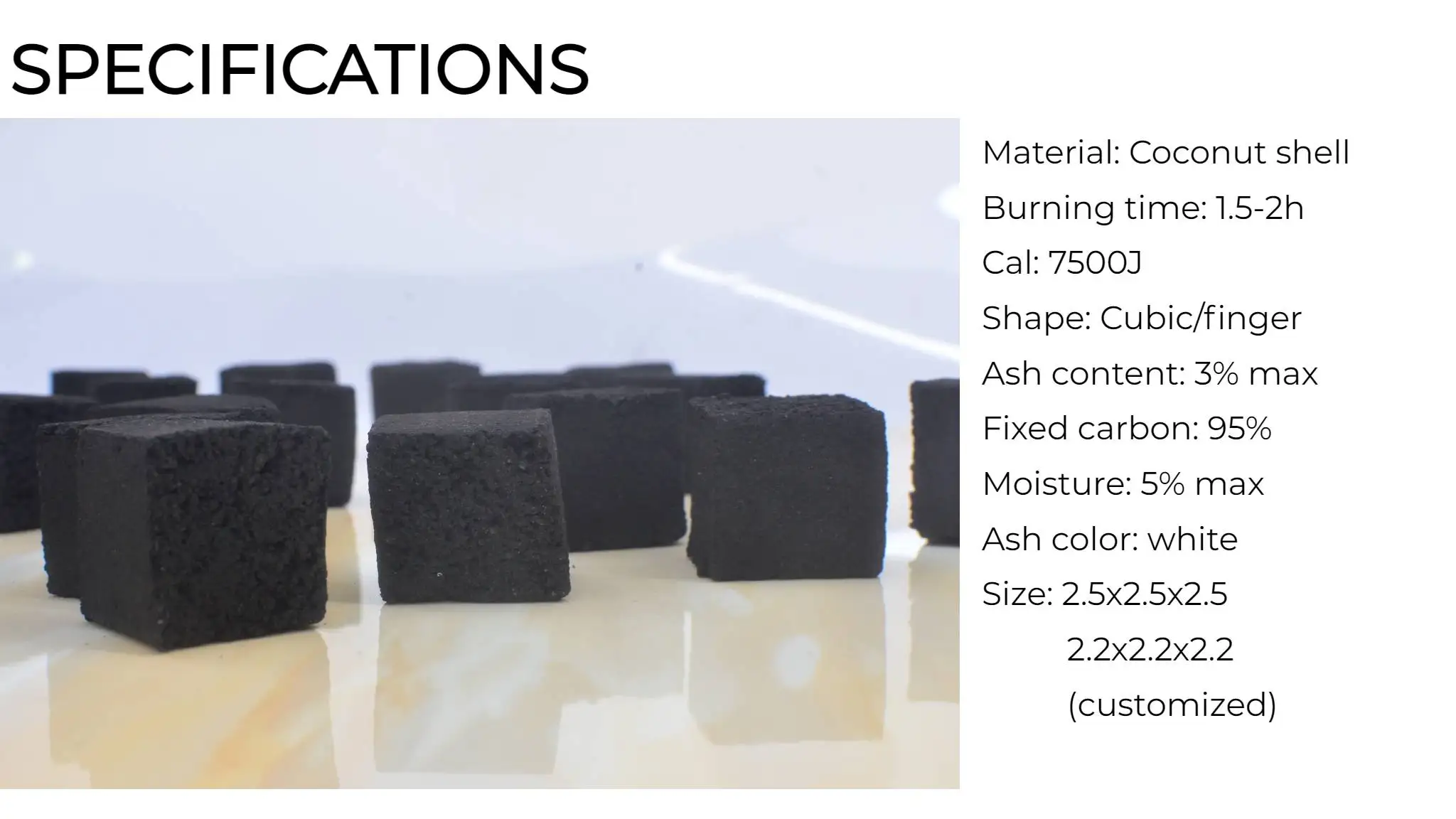 Wholesale Coconut Briquette Charcoal Manufacturer Hookah Charcoal ...