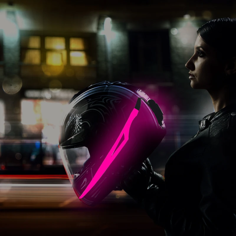 New Style Cospla Motorcycle Tactical Helmet Light Night Riding Flashing ...