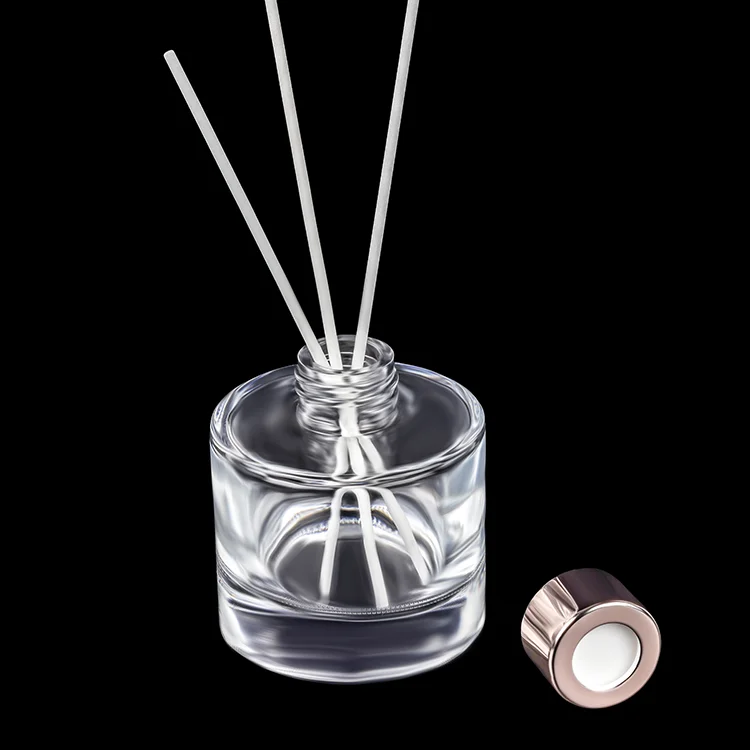 Glass Bottles Premium Quality Personal Care Decorative Empty Flat ...