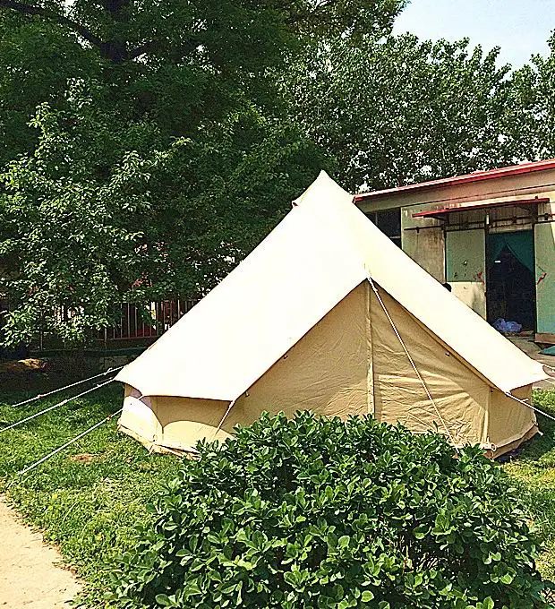 Custom Luxury Glamping 3m 4m 5m 6m Cotton Canvas Yurt Tenda Bell Tent ...