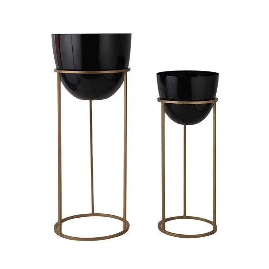 Rustic Plant Stand Bucket Flower Bucket Rack Movable Ladder Rack ...