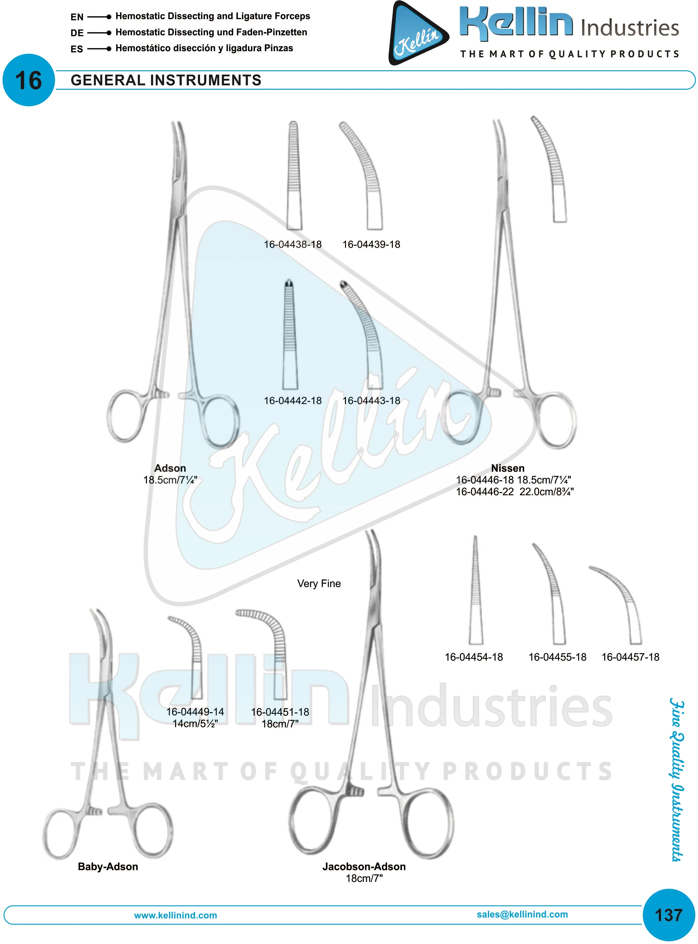 Jacobson-adson Dissecting Forceps Stainless Steel German Quality ...