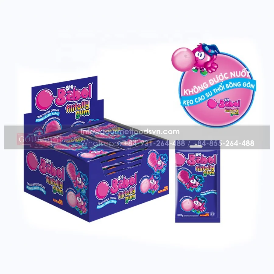 Big Babol Filly Folly Gum Fruit 11g / Big Babol Cotton Candy / Big ...