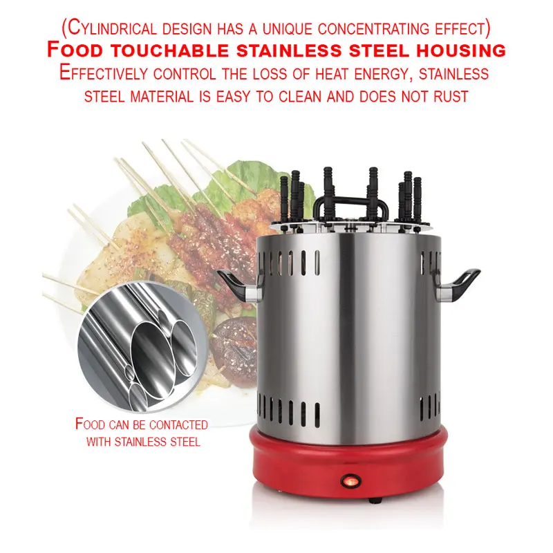 Portable Horizontal Automatically Charcoal Multifunction Barbecue ...