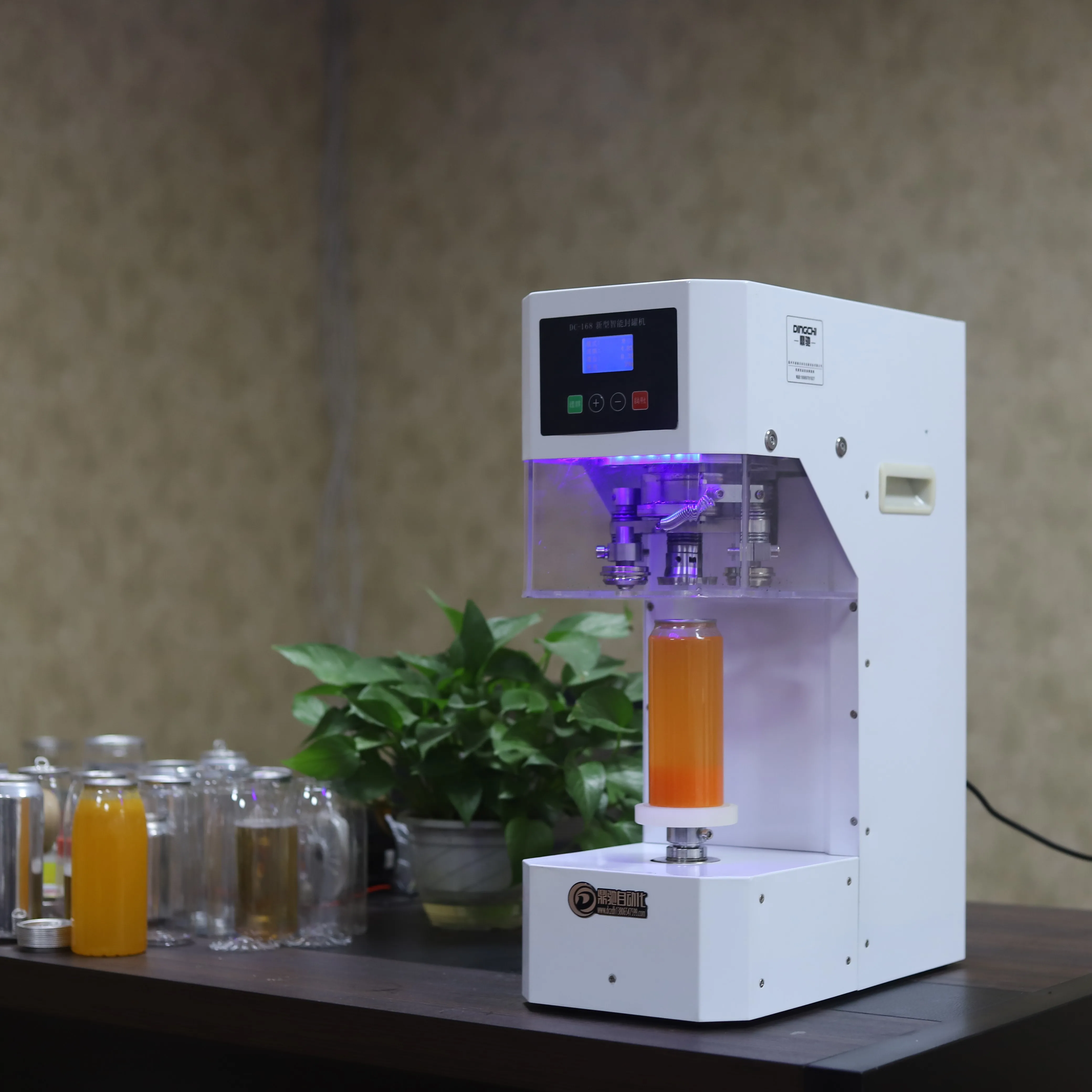 Bubble Tea Tin Can Sealing Machine Automatic High Speed Can Sealer And ...