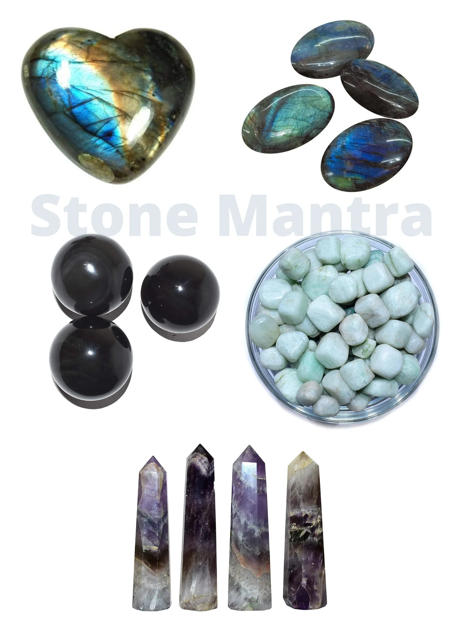 Amethyst Crystal Thumb Worry Stone Carved Healing Crystals Pocket Palm ...