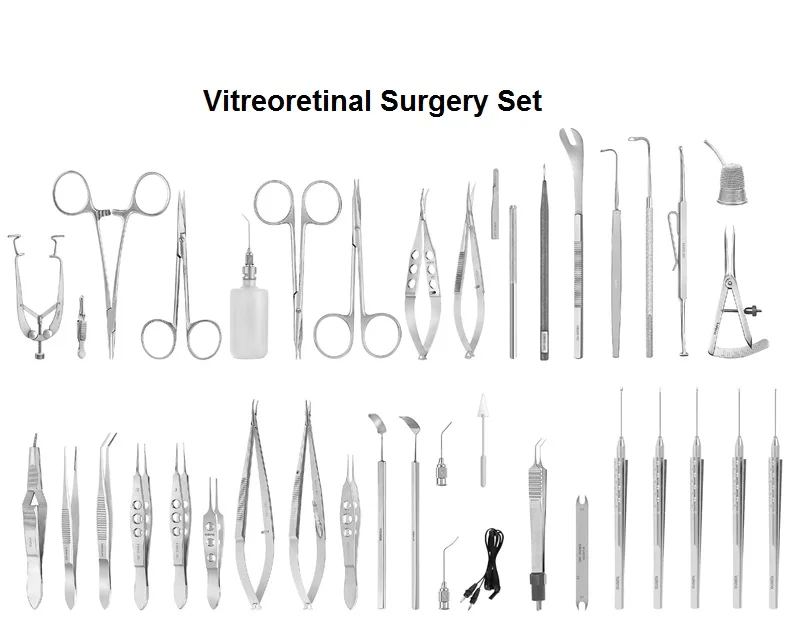 Ophthalmic Surgery Set Vitreoretinal Surgery Instruments Set ...