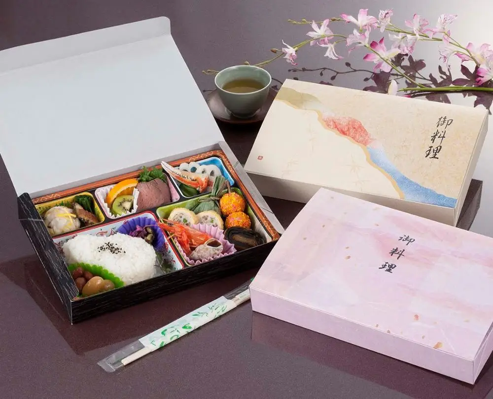 Japanese Takeout Food Package - Bento Box Paper Sushi