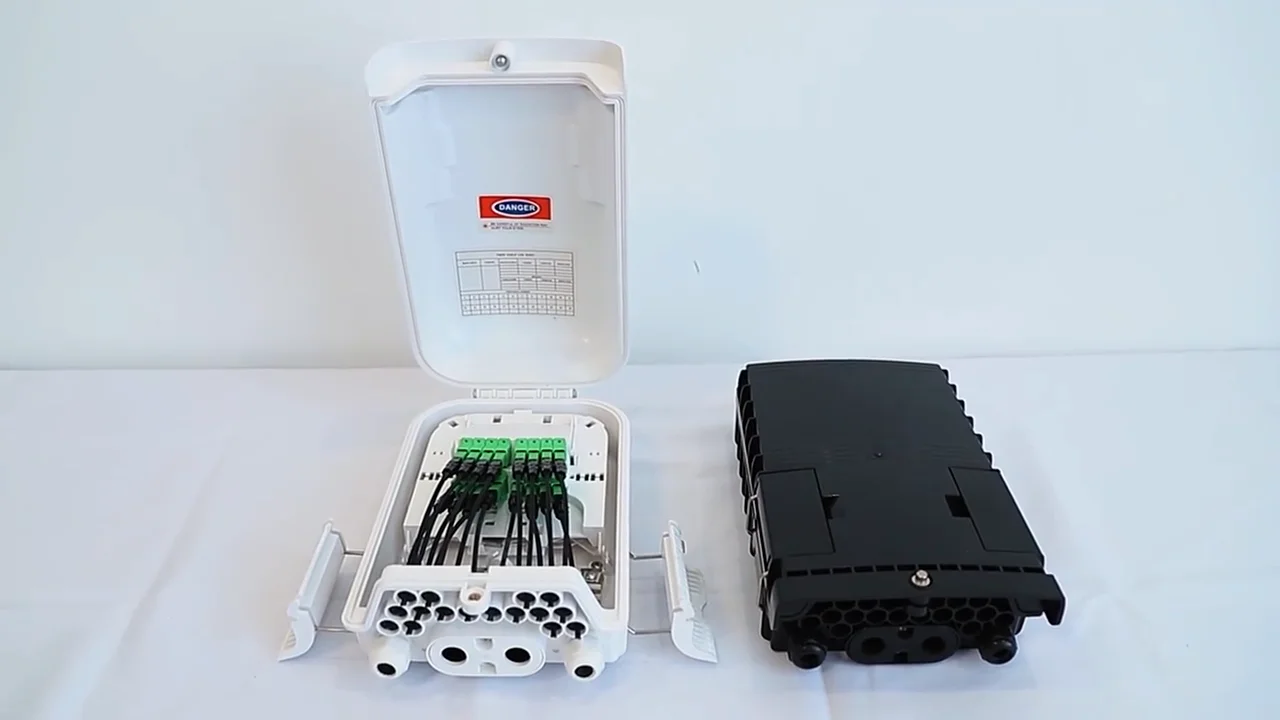 Ftth 12 Core Fiber Optical Terminal Box Dual Cover 2 Abs Gpon Onu Iptv ...