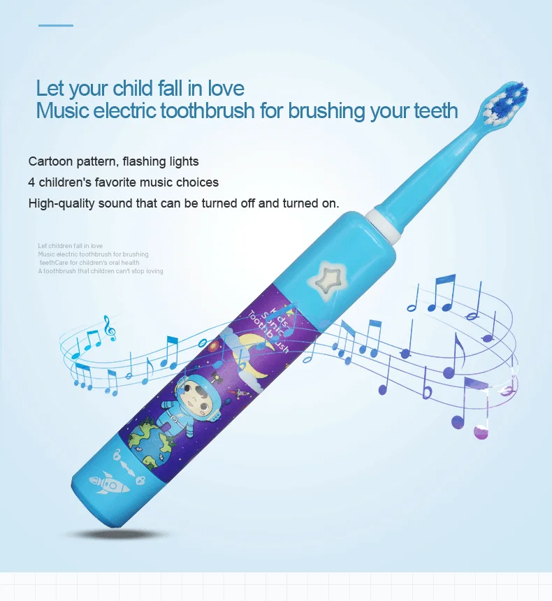 Custom Musical Toothbrush Private Logo Waterproof Rechargeable Free ...