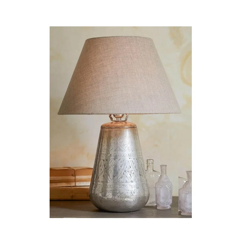 Modern Vintage Center Table Lamp Elegant Handmade Unique Aluminum ...