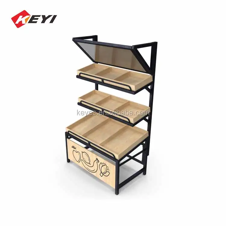 Custom Supermarket Shelves - Efficient Fruit & Veg Display