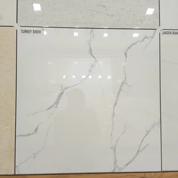 Gloss Snow White Glazed 600x600 Vitrified Full Polished Porcelain Floor ...