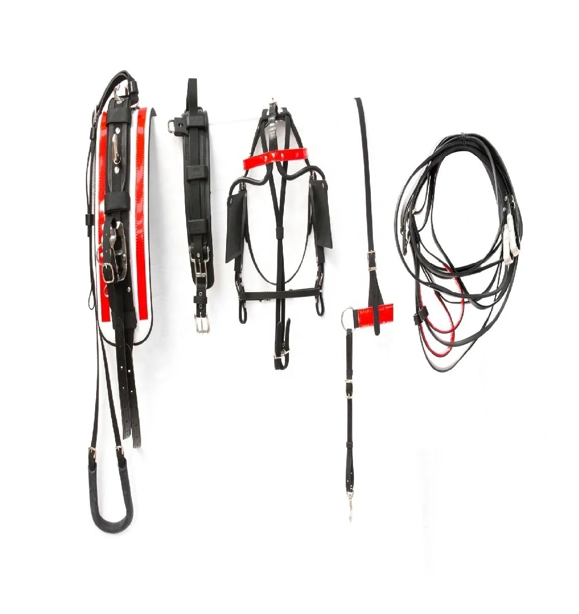 Horse Driving Quick Hitch Complete Horse Harness With Soft Padding Hand ...