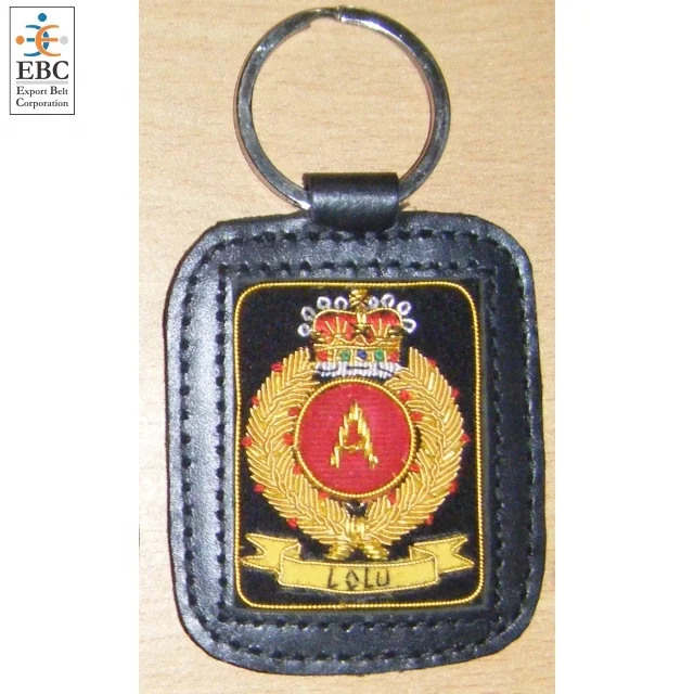 Wholesale Hand Embroidered Key Fob Customized Stripes Aviation Airport ...