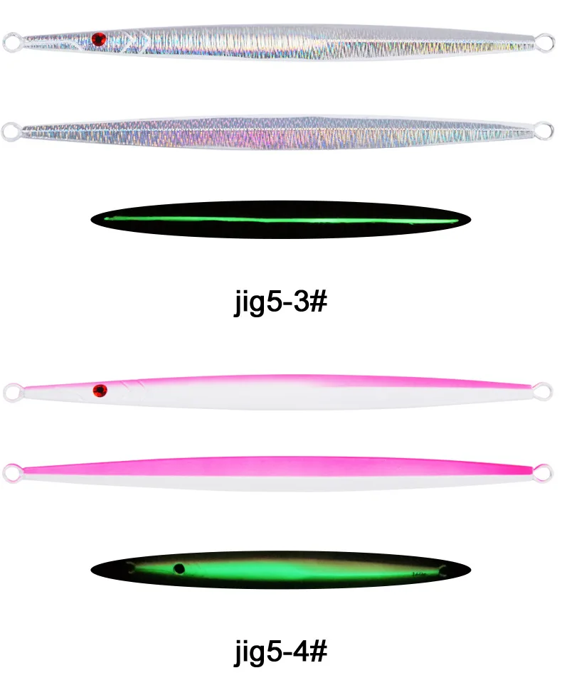 Willfishing 60g 80g 160g 200g 250g 300g 350g 400g Slow Jigging Lures ...
