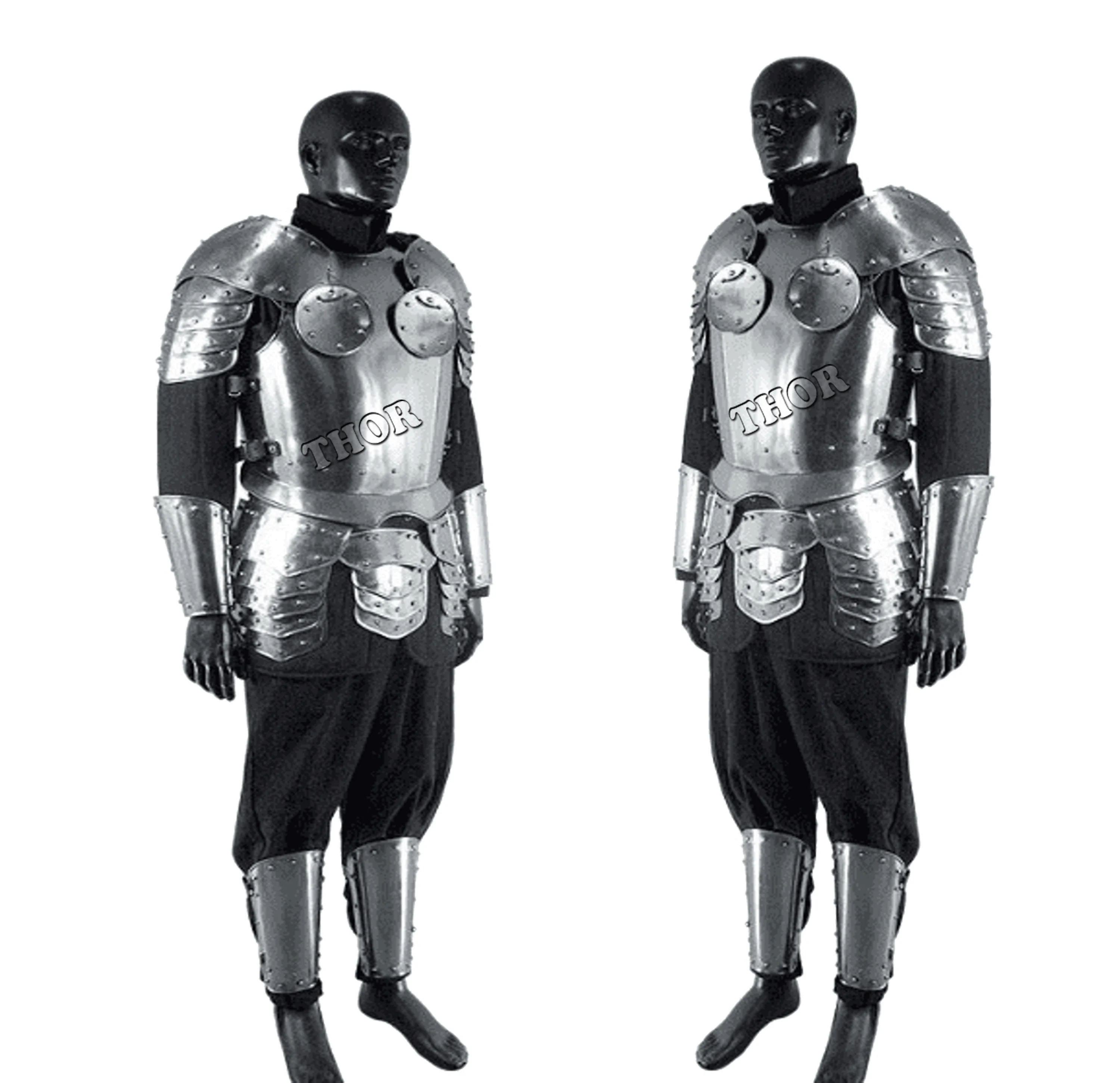 Medieval Armor Half Fully Wearable Armor Chrome Polished Combat Suit ...
