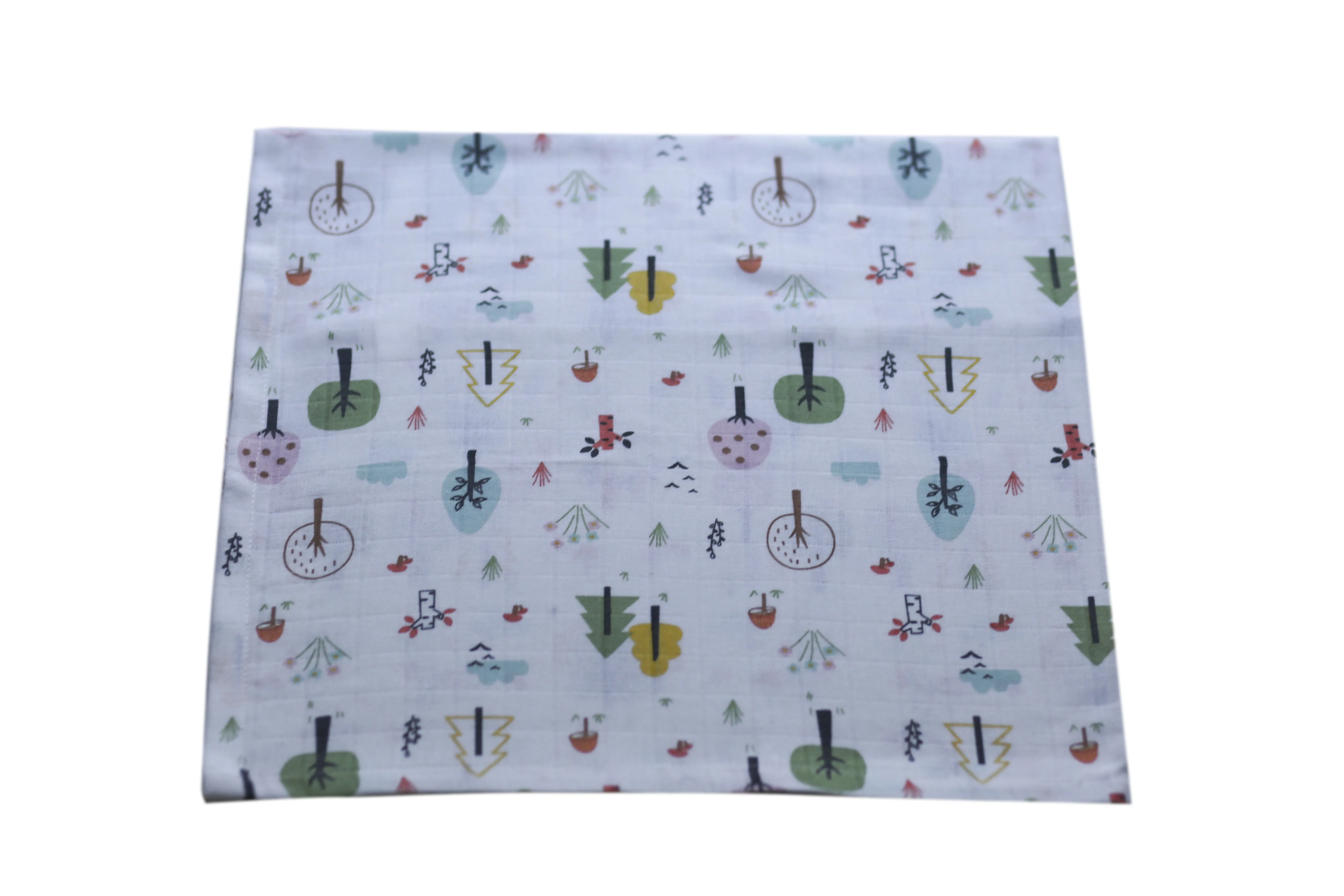 Tree Pattern Soft Fabric Muslin Fabric For Baby 100 Cotton - Buy Cotton ...
