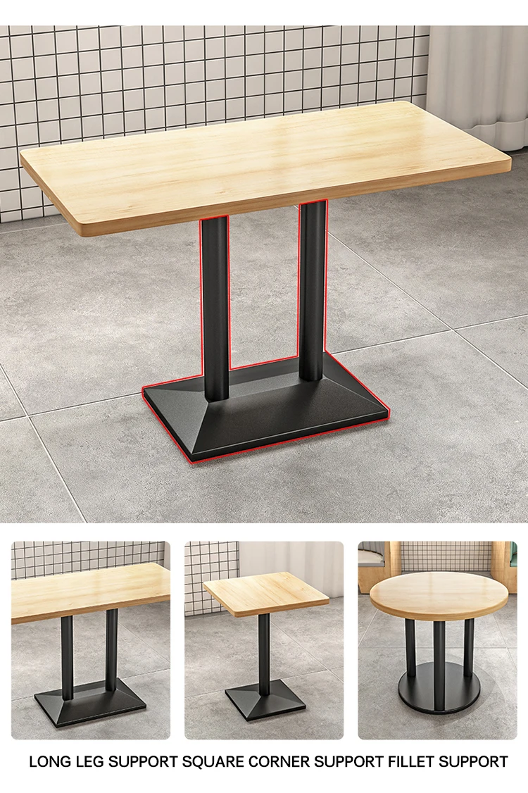 Modern Fast Food Restaurant Table Set - Custom Booth Seating