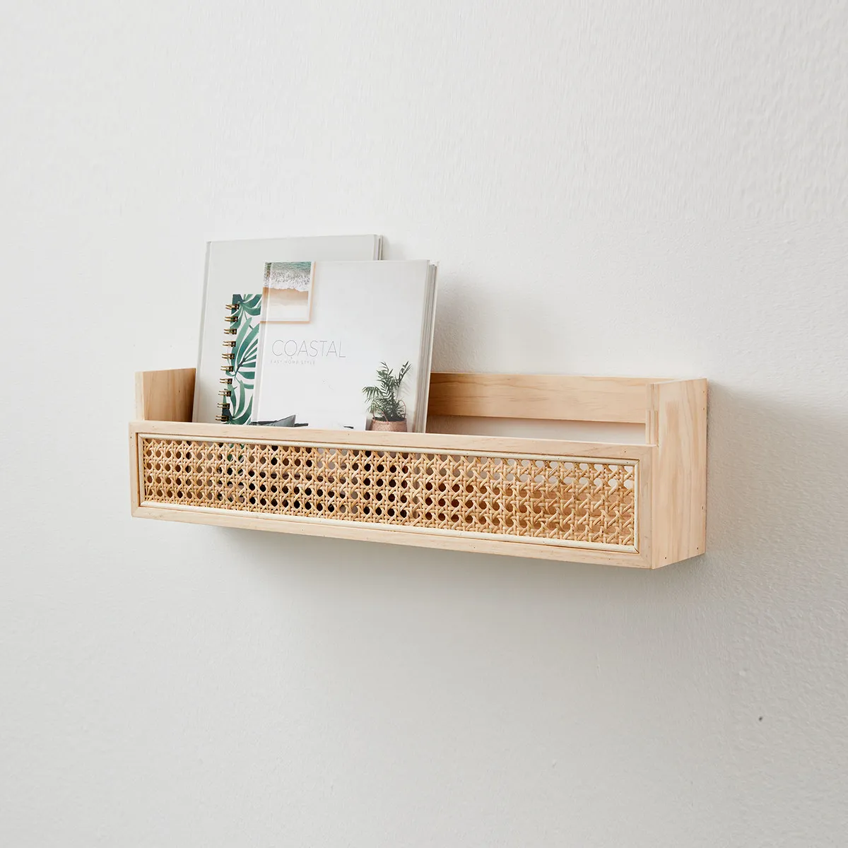 Handcrafted Woven Natural Rattan Shelf Wall Hanging Home Decoration ...