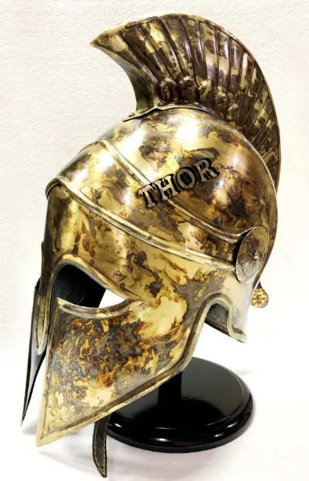Antique Queen Medieval Armor Helmet King Leonidas Greek Spartan 300 ...