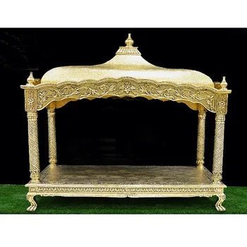 Indian Golden Pooja Mandir For Home Buy Traditional Gold Plated Pooja ...