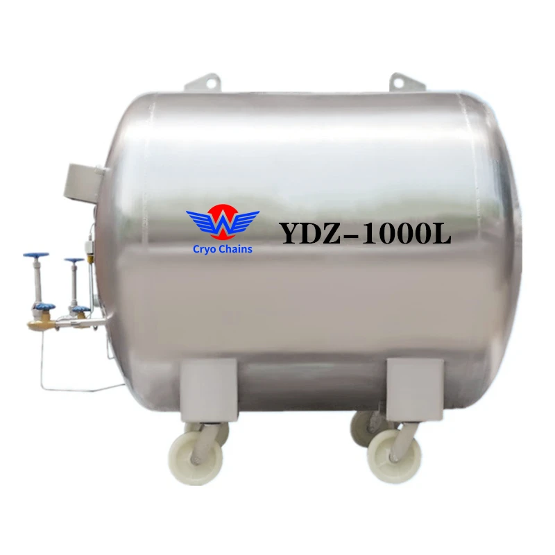 Ydz 1000 Lliters Movable Cryogenic Liquid Nitrogen Dewar Self-pressurized Liquid Nitrogen ...