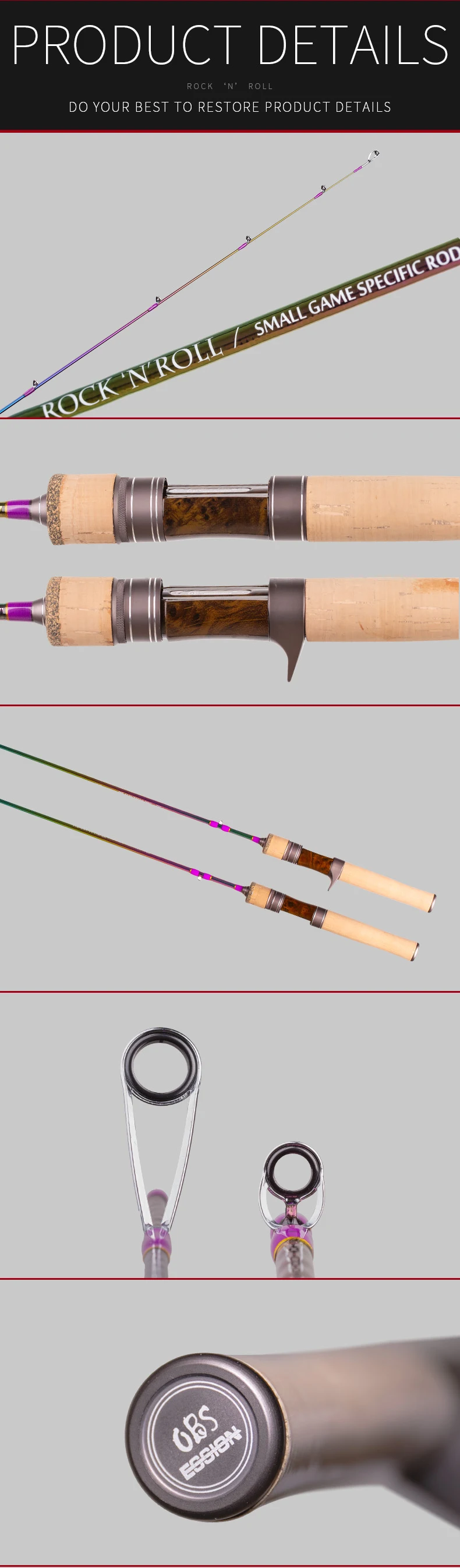 OBSESSION ROCK "N" ROLL - Ultra Light Trout Fishing Rod