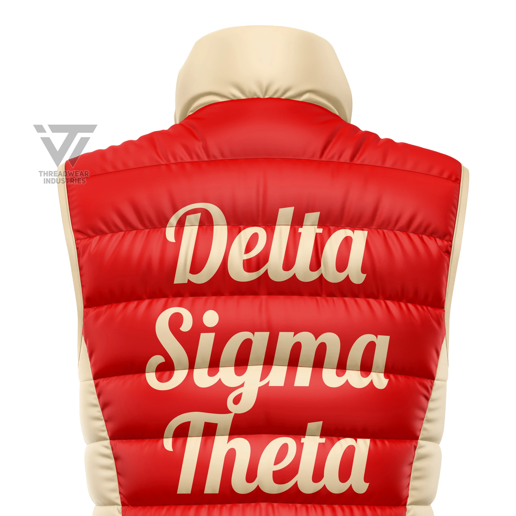 Custom Sublimated Delta | Sigma | Theta Dst Sorority Puffer Vest Jacket ...