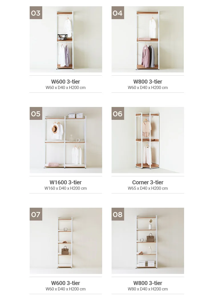 Metal Wardrobe Modern Simple White Open Closet,Bedroom Furniture Wall ...