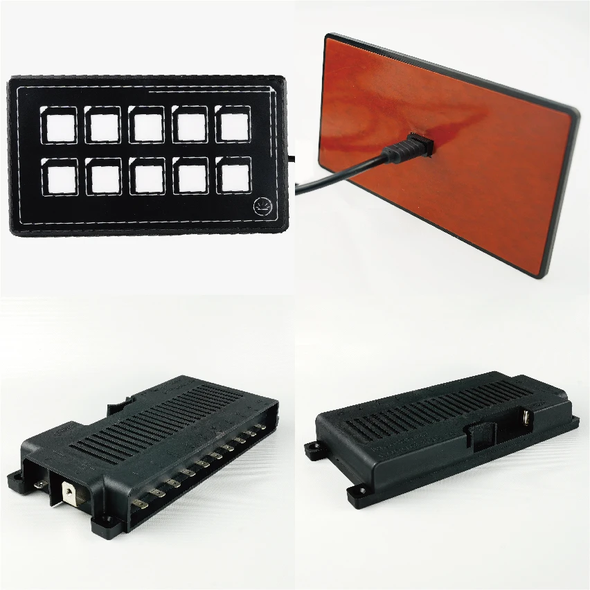 10 Gang 12V Touch Switch Panel with APP Control & Customizable OEM