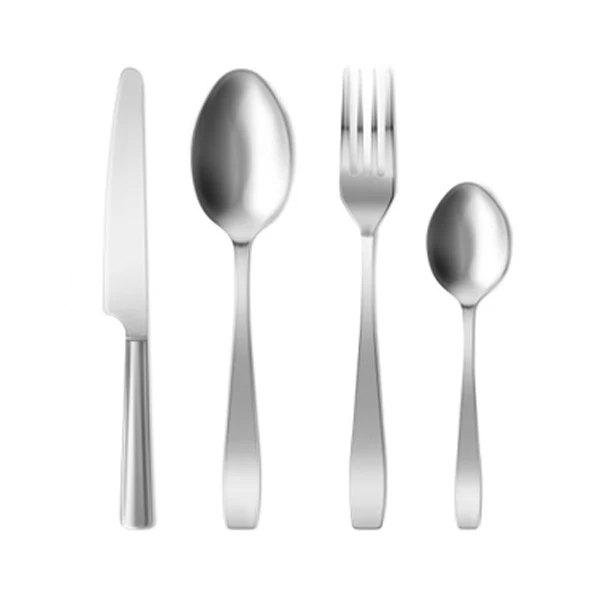 Smooth easy cleaning flatware restaurant silverware spoon and fork set ...