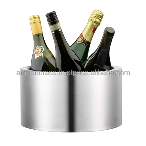 Stainless Steel Wine Ice Bucket - Luxury & Sustainability