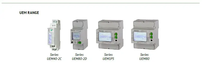 Single Phase Smart Electricity Meter M-bus Remote Din Rail Uem80-2d ...