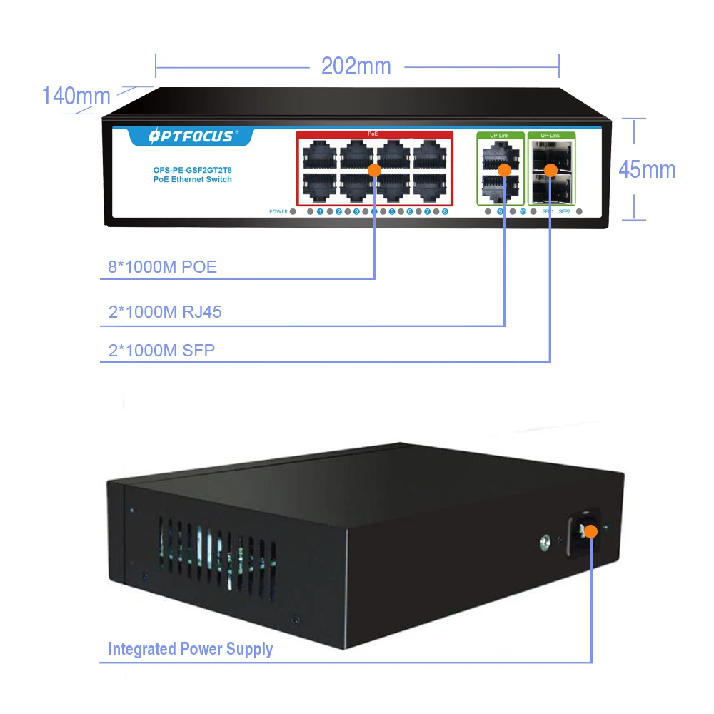 Optimize Your Network with 12 Port POE Switch from OPTFOCUS