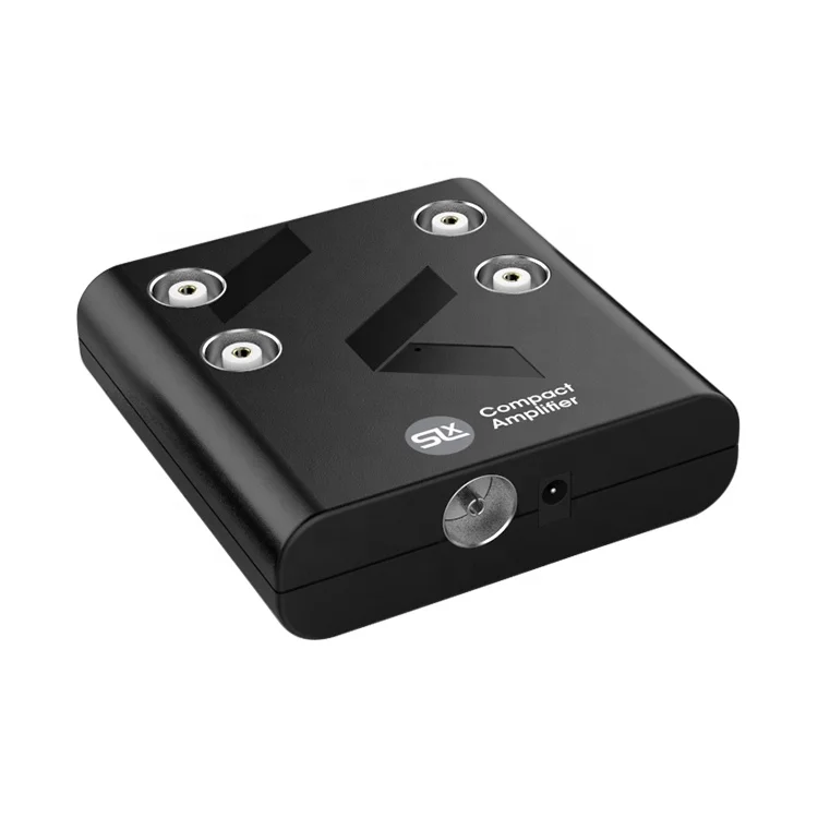 4 way aerial amplifier signal booster digital freeview