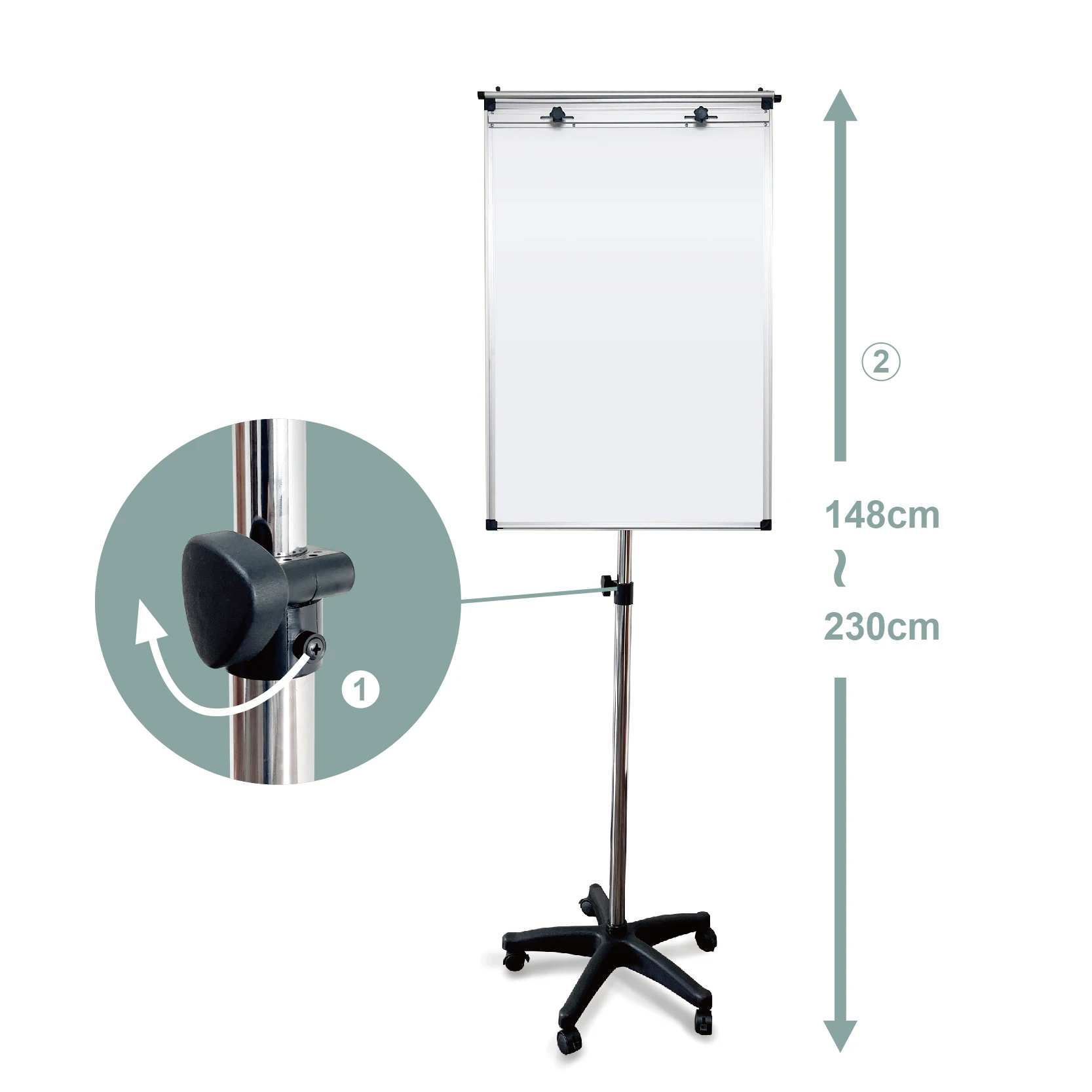 Movable Flip Chart Stand With Magnetic Whiteboard For Office - Buy Flip ...