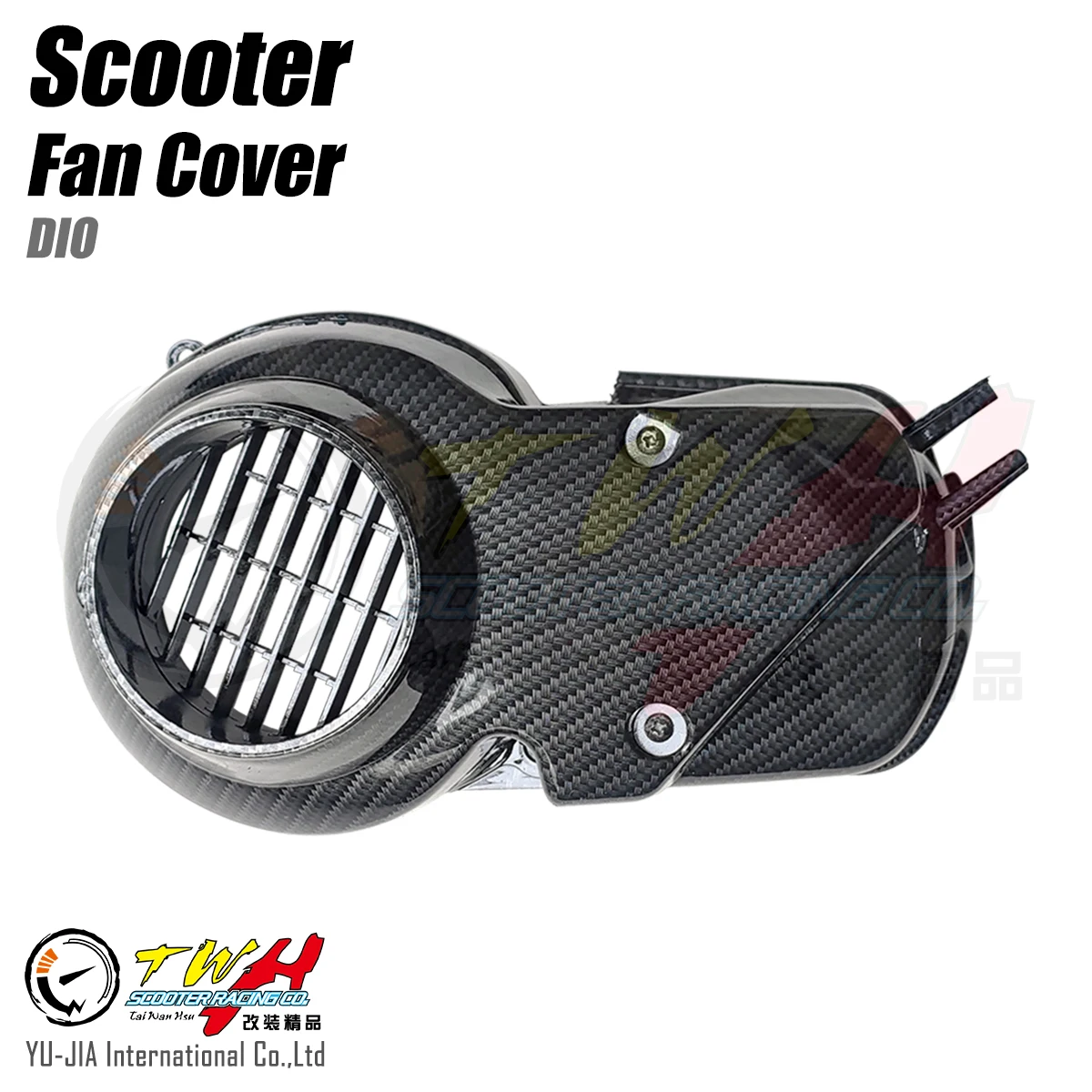 TWH DIO Motorcycle Racing Part Carbon Design Fan Cover for Honda DIO
