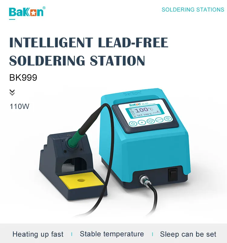 BAKON BK999 LED Screen Display High-Power Leadfree Soldering Station 110W