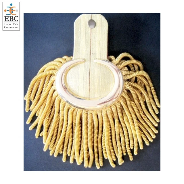 Factory Ceremonial Uniform Gold Bullion Fringe Epaulettes Handmade ...