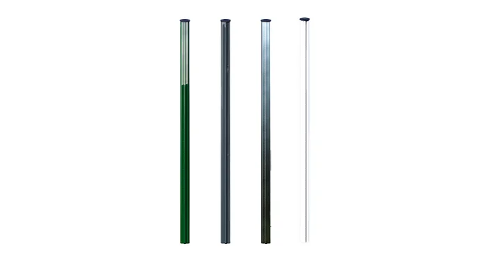 Euro Fence Posts Powder Coated Euro Steel Round Fence For Euro Fence ...
