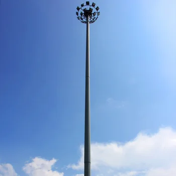 20m Polygon Flood Light Pole -hot Dip Galvanized Lamp Post,High Mast ...