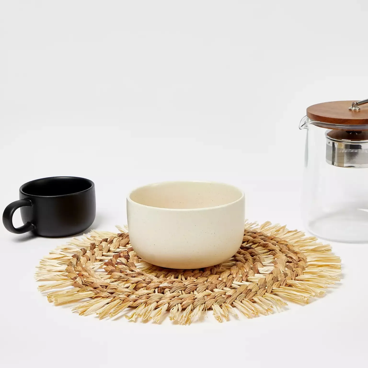Top New Design Water Hyacinth Plate Kitchen Decor Round Plate Decor ...