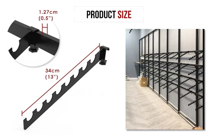 Golf Club Wall Display Rack - Hooking Irons & Putters
