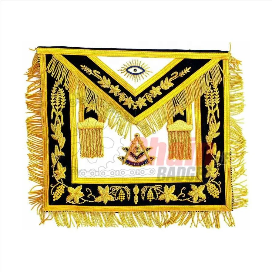 Masonic Regalia made of moire ribbon hand made embroidery machine ...