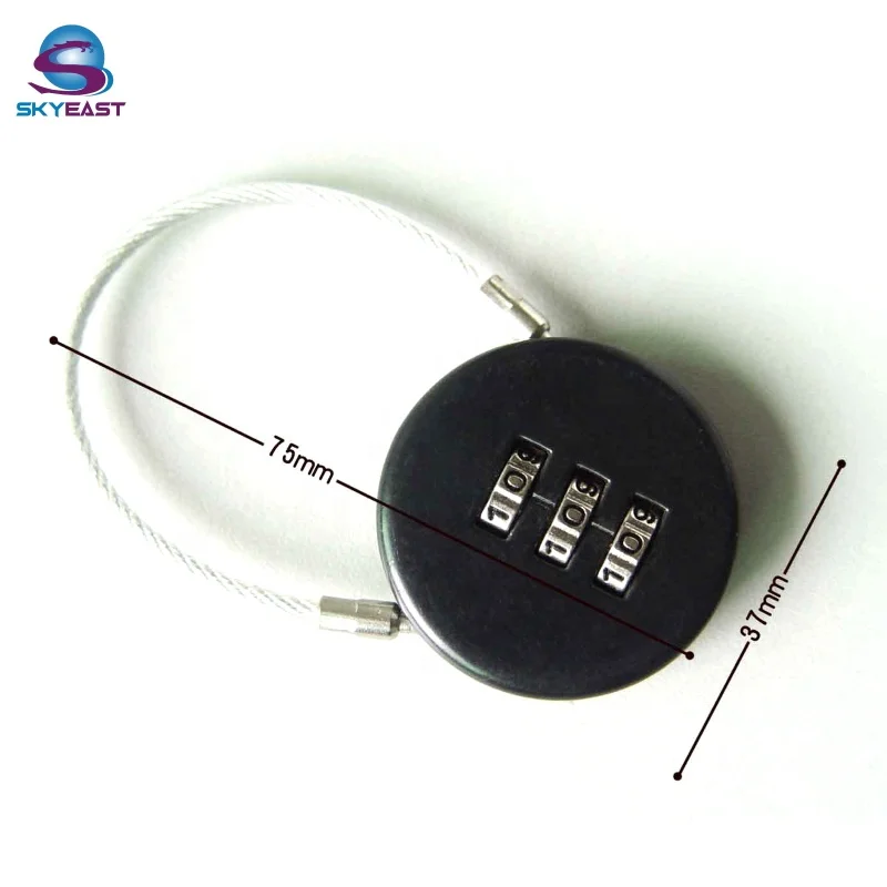Wholesale Round Shape Long Shackle 3 Digit Combination Padlocks ...